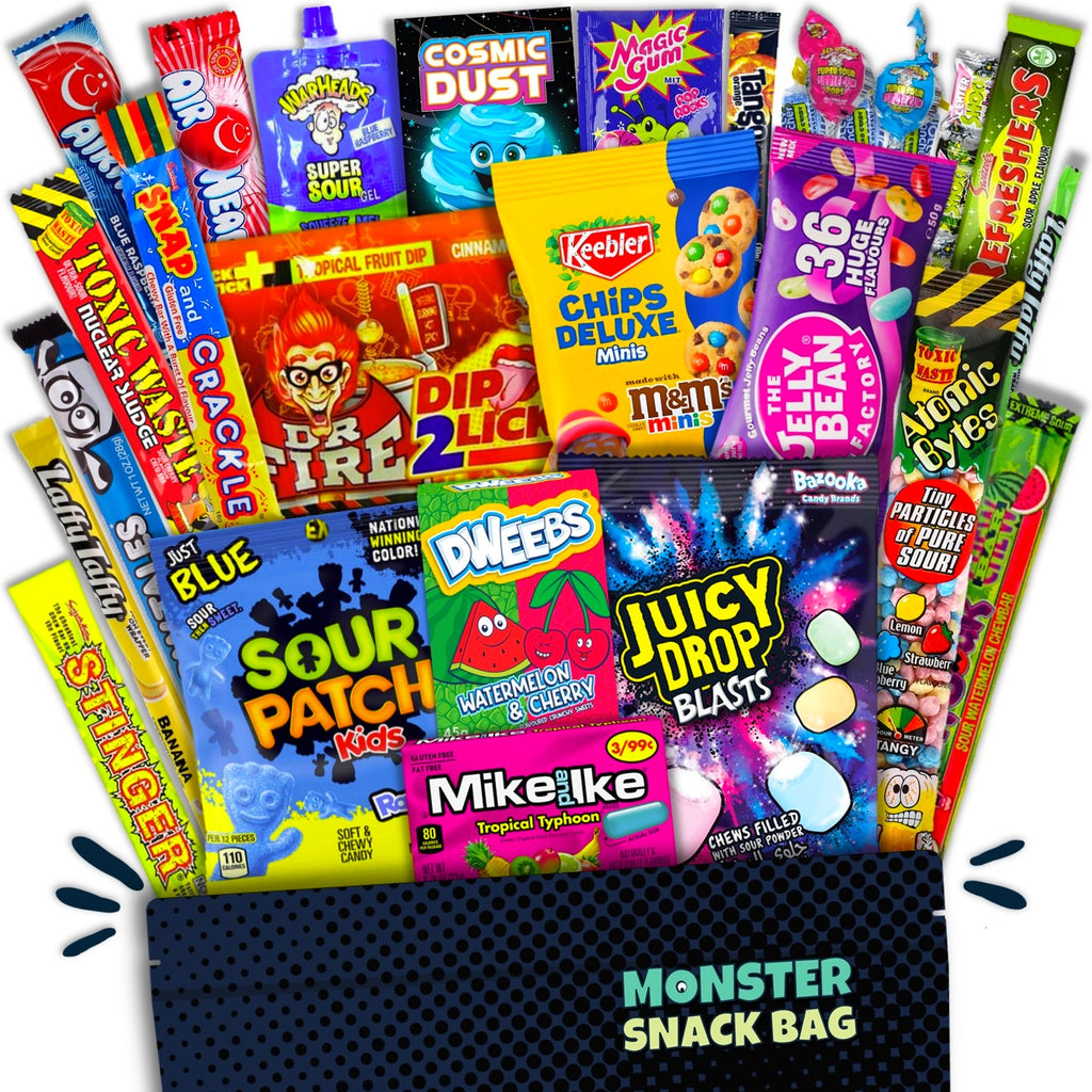 Monster Snack Bag Amerikanisch – Gummi Bären Land